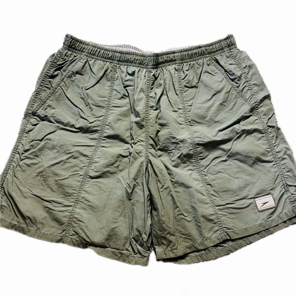 Speedo | Shorts | Vintage Speedo Olive Mens Swim Trunks Shorts Size ...